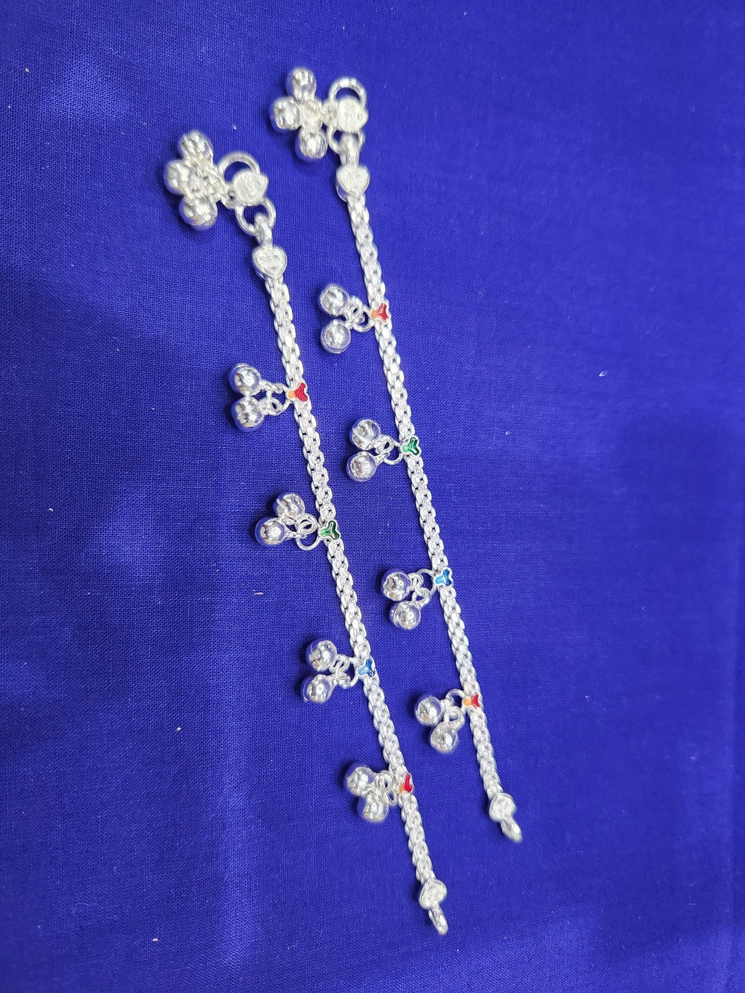 Silver Anklet 800 Pure Silver Payal 800 Sterling Silver Anklet/payal ...