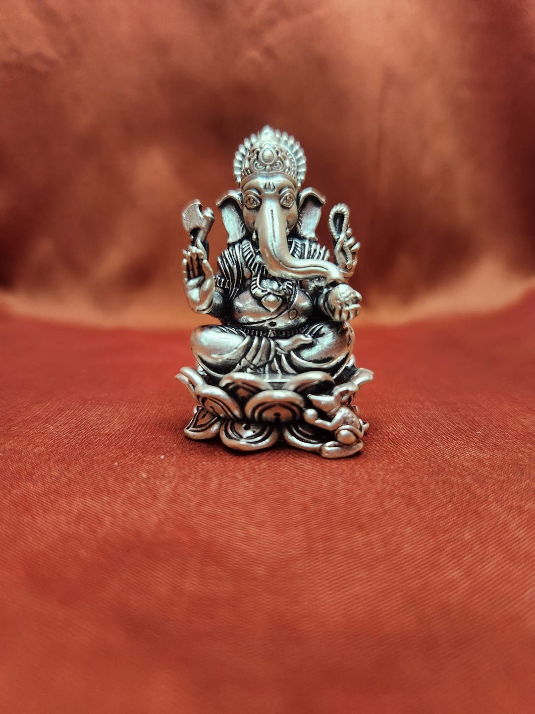 Ganesha - 999 Pure Silver Idol | House Warming Gift | God Idol | Car ...