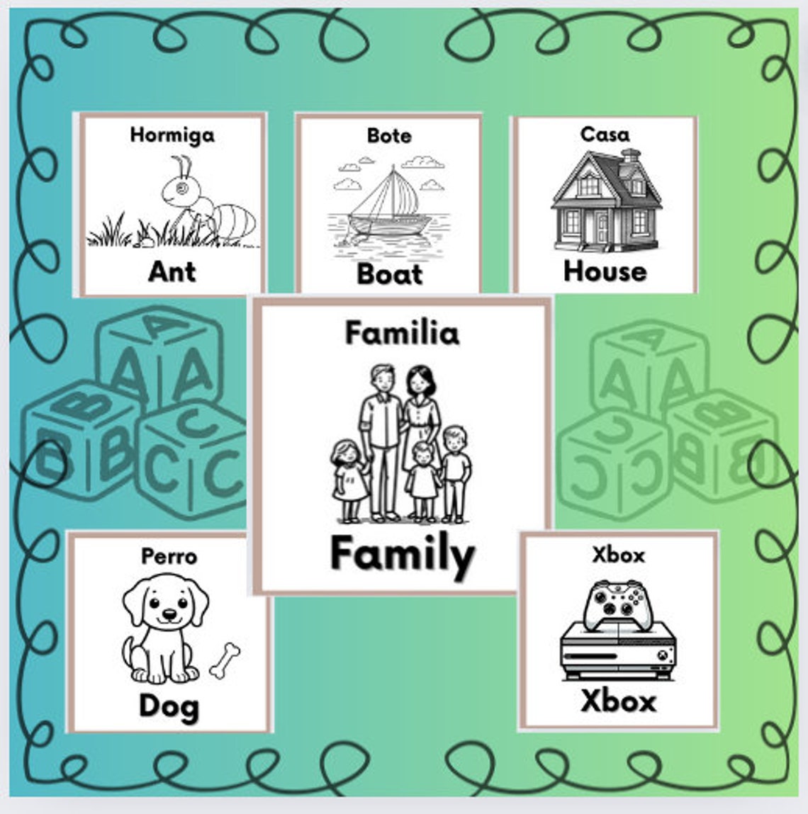 Bilingual Beginnings: A to Z Coloring Book for Toddlers - Learn English ...