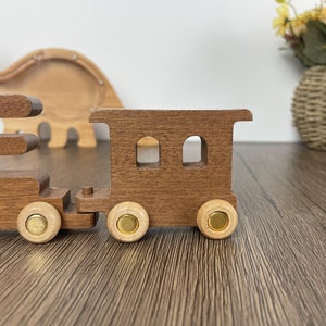 Wooden Train With Name-personalized Train-name Toy-wooden Custom Train ...