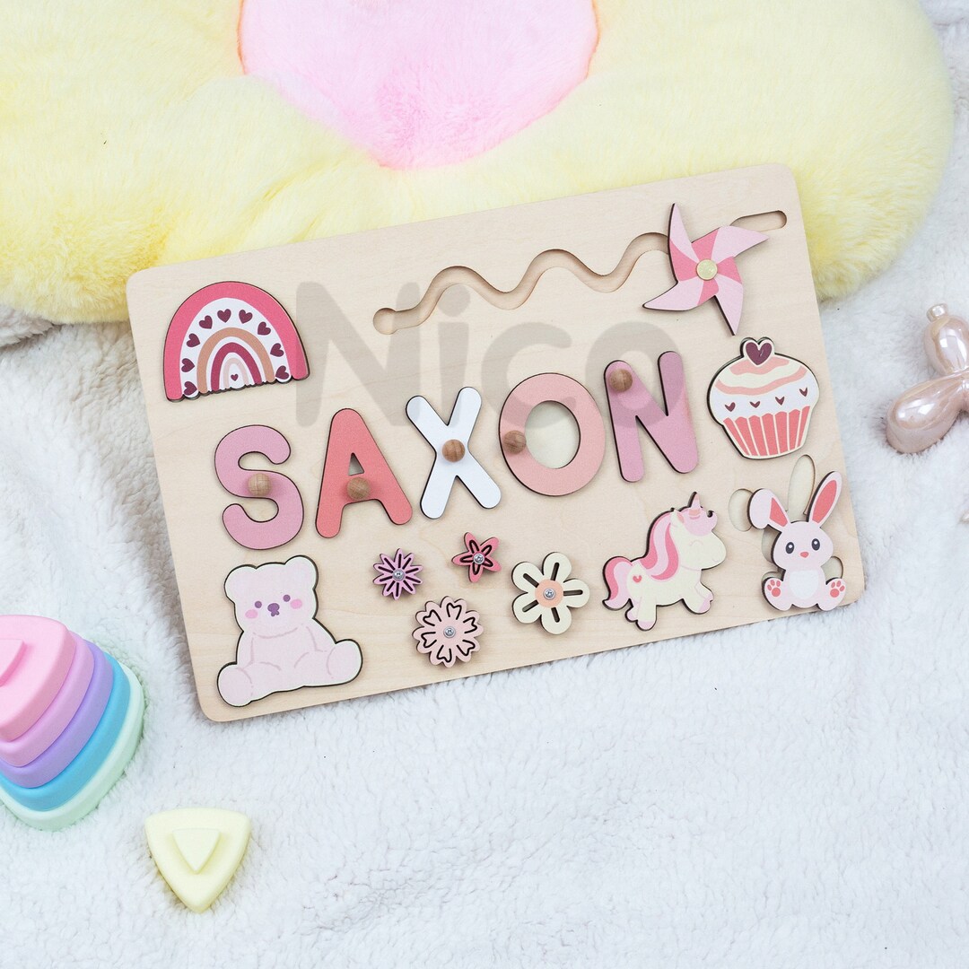 Name Puzzle, Topic Puzzle, Personalized Gift for Baby and Toddler ...