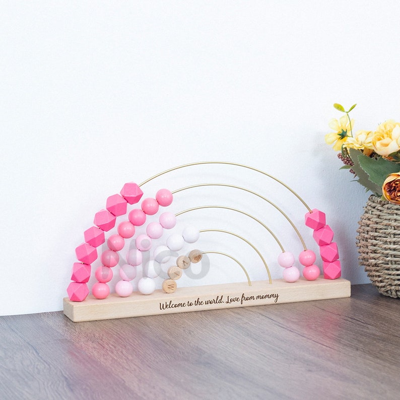 Custom Wooden Rainbow Abacus, Preschool Abacus ,toy Gift for Boys ...