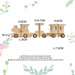Wooden Train With Name-personalized Train-name Toy-wooden Custom Train ...