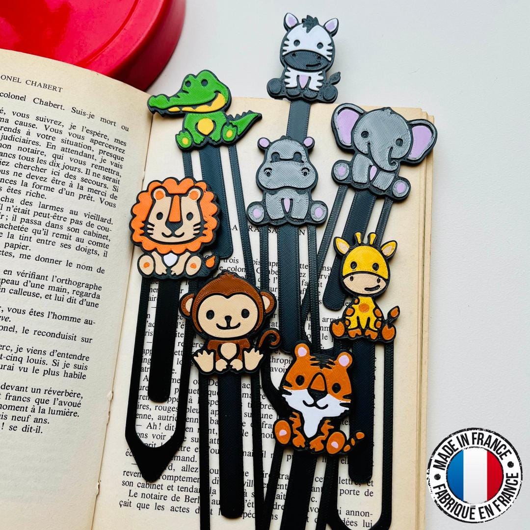Safari Animal Bookmarks | Large Bookmarks | Gift Idea - Etsy