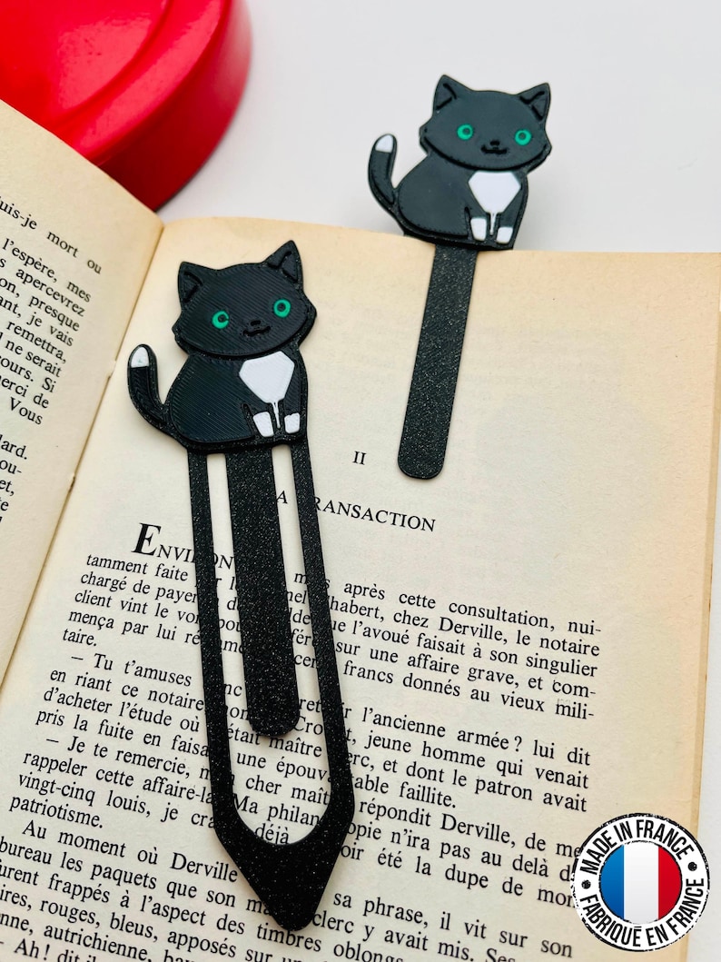 Tuxedo Cat Bookmark | Large Bookmark | Gift Idea - Etsy Finland