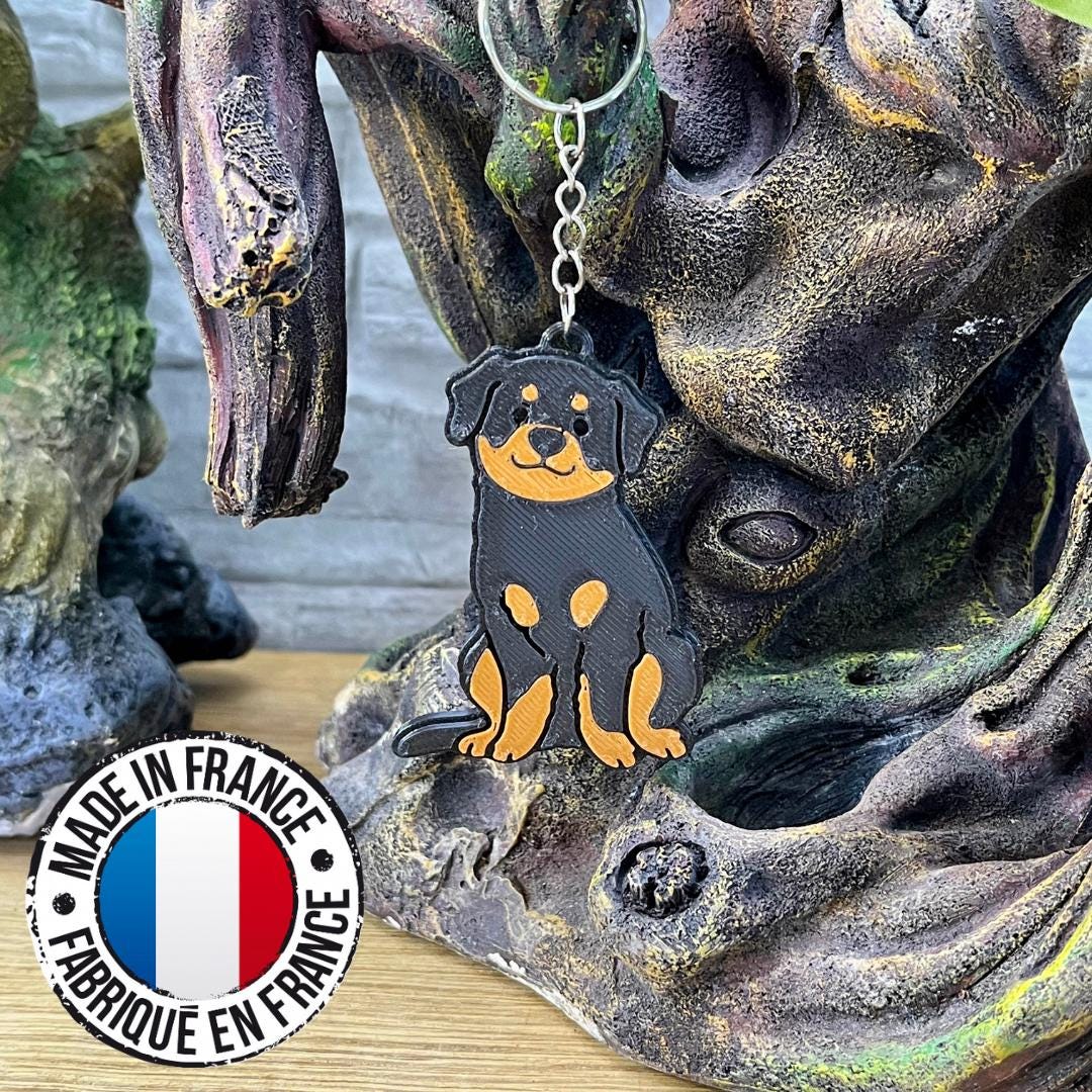 Rottweiler Dog Keychain | Cute Dogs Collection | Gift Idea | 3D ...