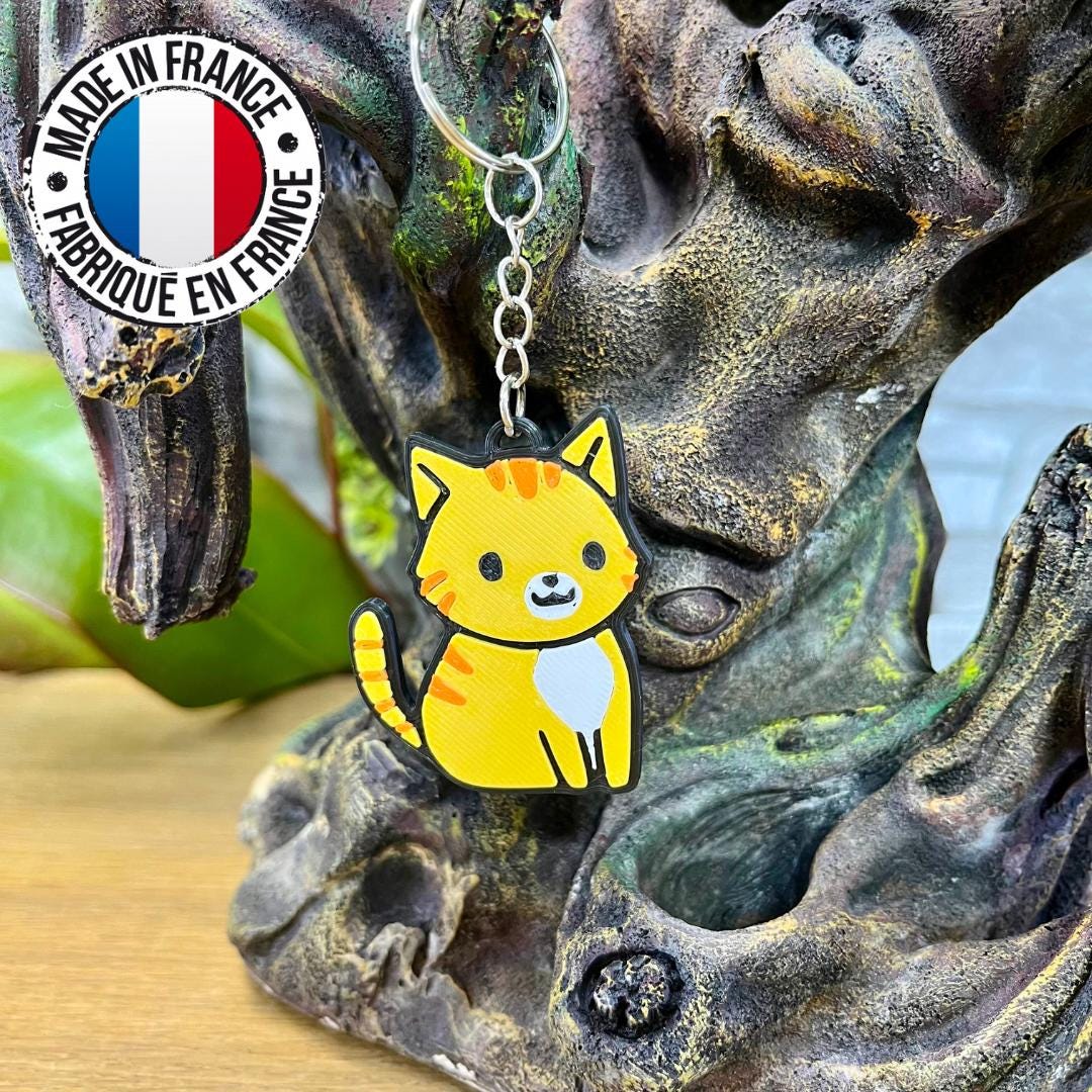 Ginger Cat Keychain | Adorable Cat Collection | Gift Idea | 3D Printed ...