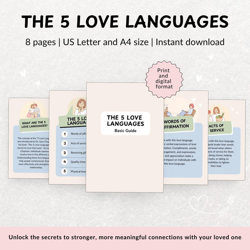Love Languages Packet - Etsy