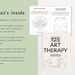 Art Therapy Activities Printable Workbook | 125 Therapeutic Coloring ...