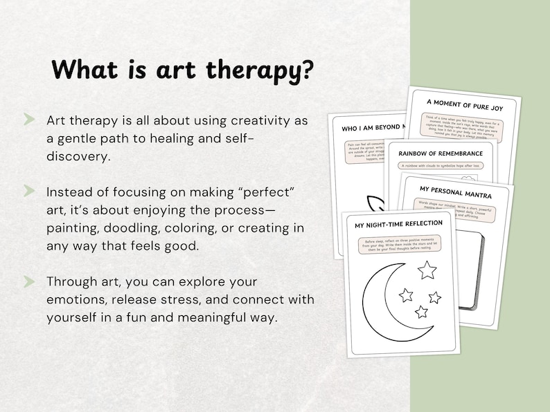Art Therapy Activities Printable Workbook | 125 Therapeutic Coloring ...