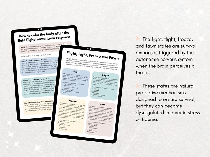 Nervous System States | Fight Flight Freeze and Fawn | Stress Responses ...