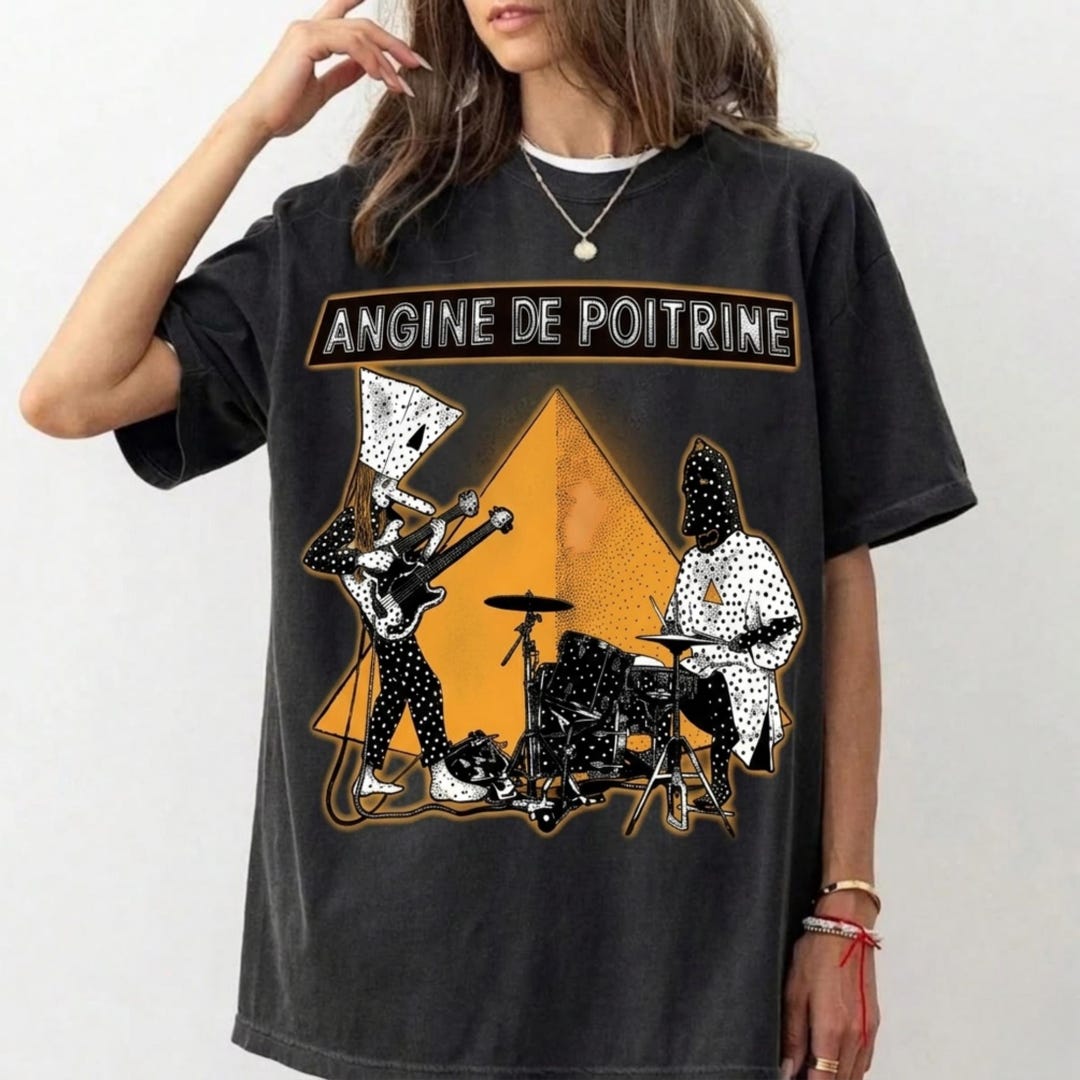 Angine De Poitrine Band T-shirt, Angine De Poitrine Tee, Alt Fashion ...