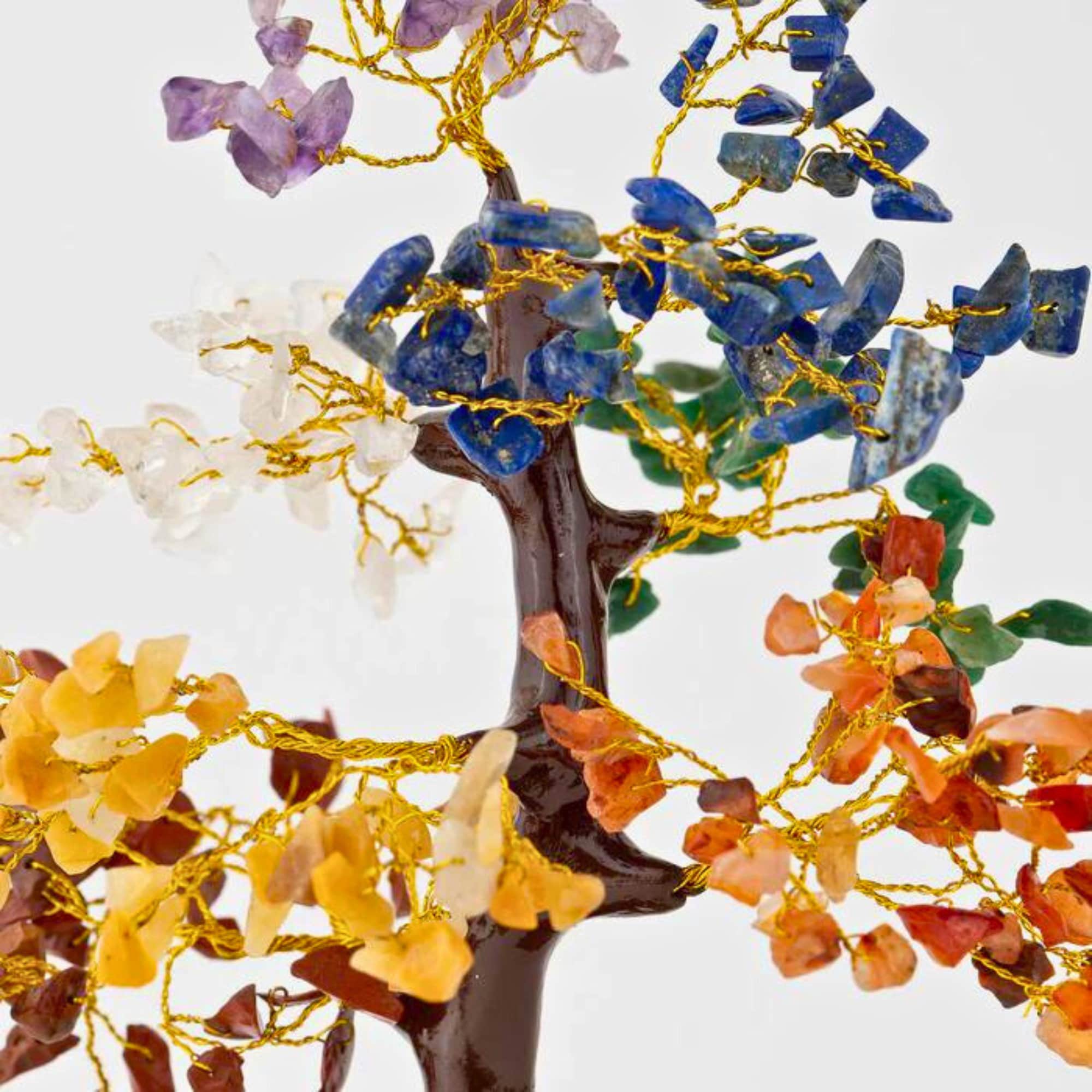 7 Chakra Natural Stone Tree With Healing Properties 9 Inches Tall for ...