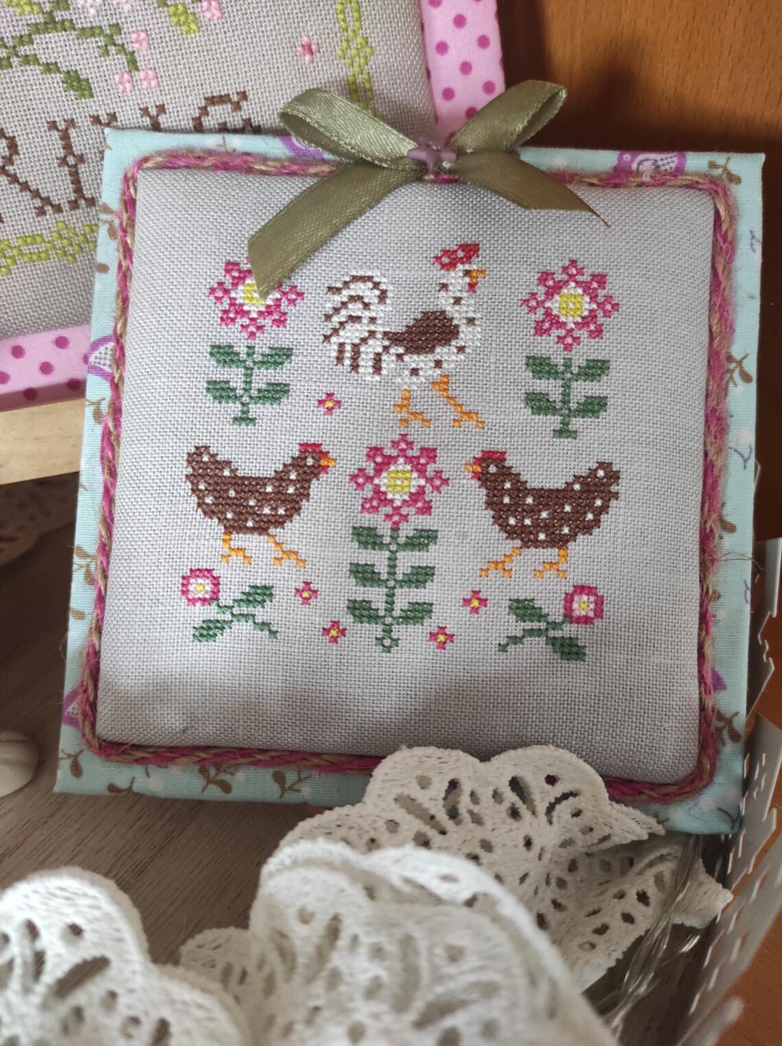 Farmhouse Spring Chicken Farm, Digital Cross Stitch Pattern, Pdf ...