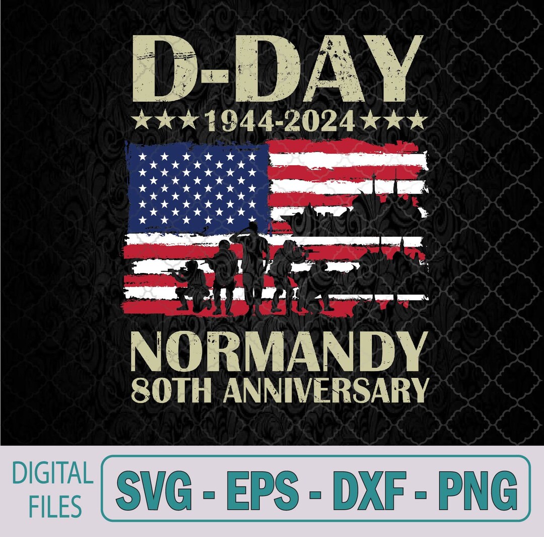 Operation Overlord 1944 D-day 2024 80th Anniversary Normandy Svg, Png, Digital Download - Etsy