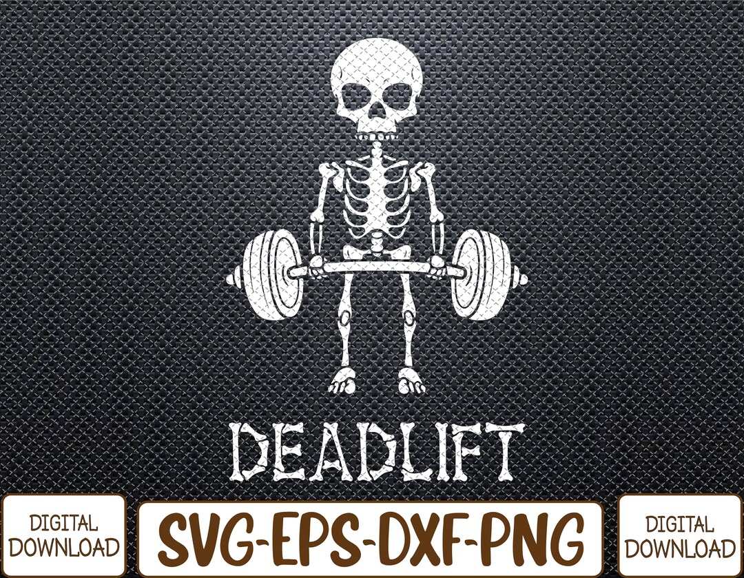 Skeleton Deadlift Svg,gym SVG - Etsy UK