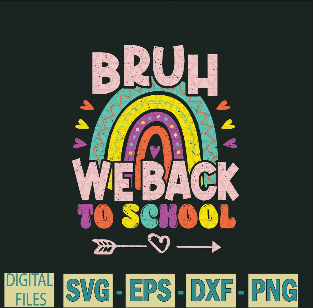 Bruh We Back Teachers Back to School Bruh We Back Svg, Png Design - Etsy