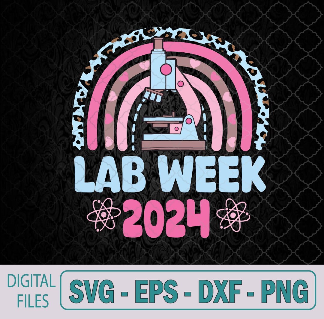 Lab Week 2024 Retro Rainbow Medical Assistant Science Svg, Png, Digital ...