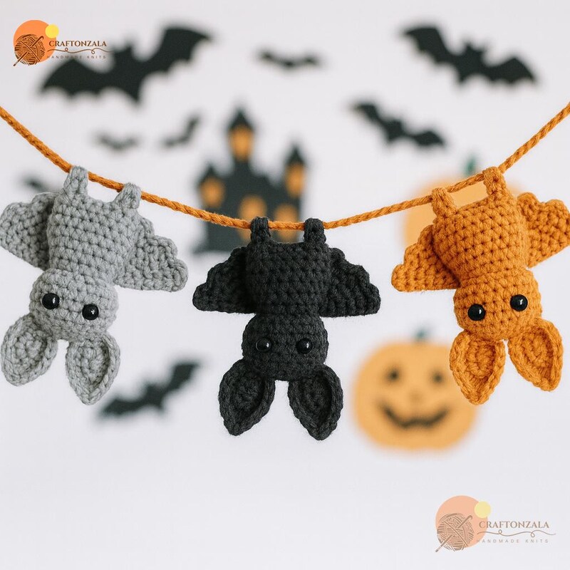 Crochet Hanging Bats - Etsy