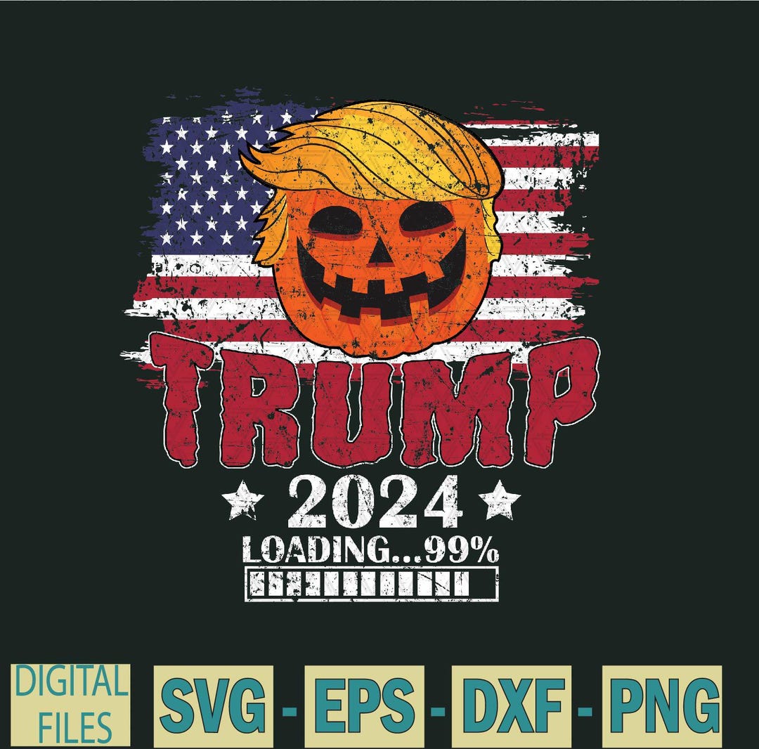 Funny Halloween, Trumpkin Us Flag Loading Svg, Make Halloween Great ...