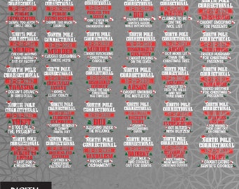 North Pole Correctional Svg Bundle, Custom Matching Family Christmas ...