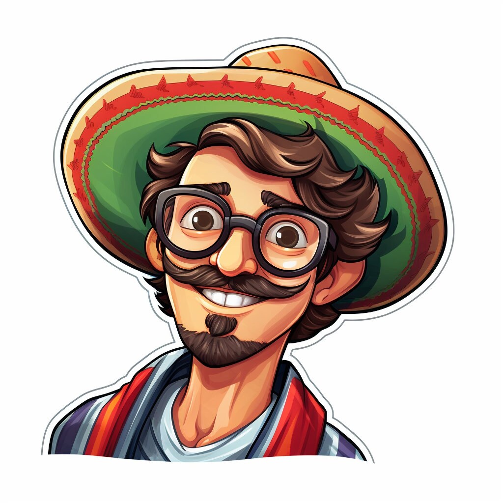 Stickers, Digital, Mexican Designs, 100 PNG Images, Digital Stickers ...