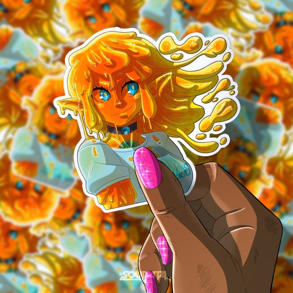 Slime Anime Waifu Sticker - Etsy