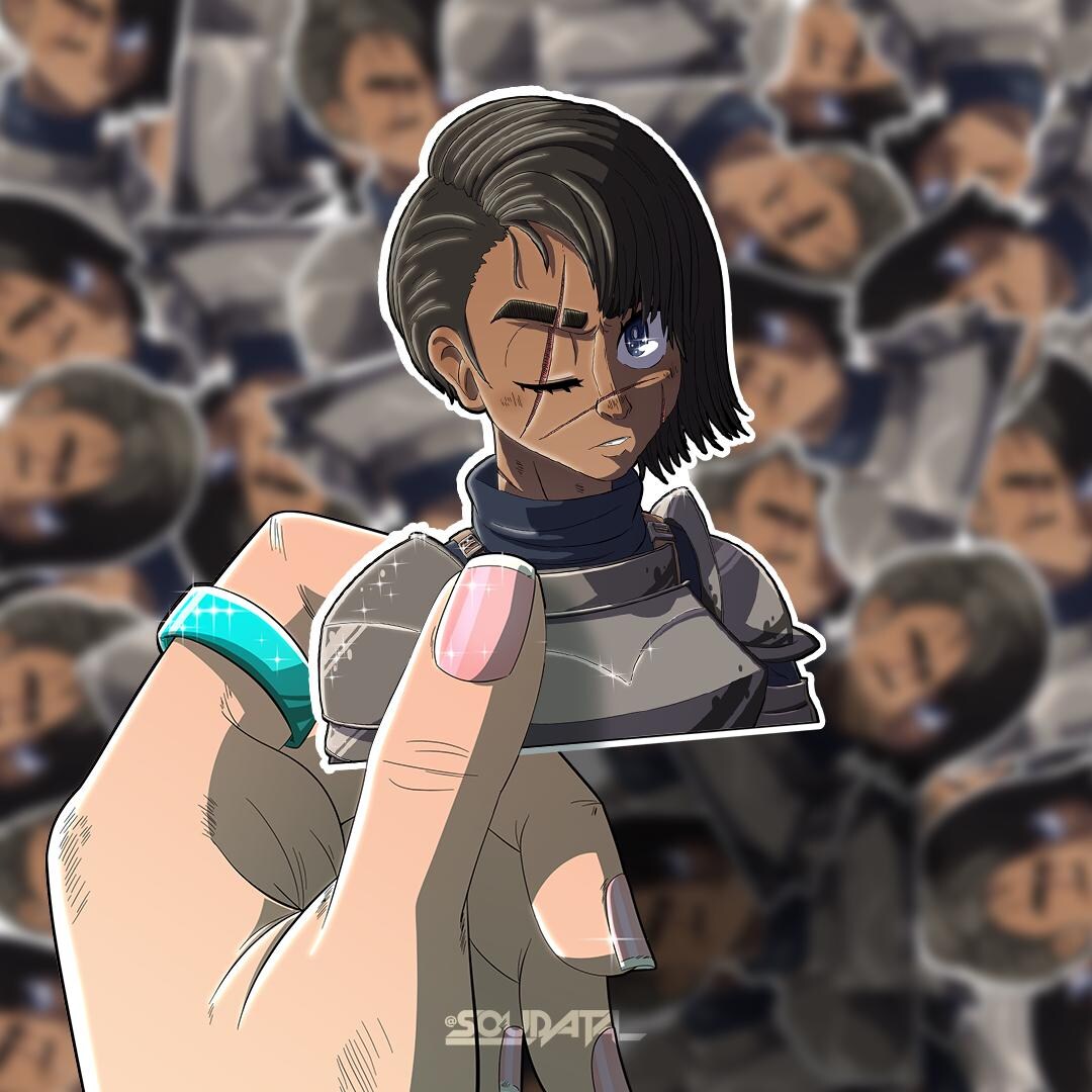 The Female Knight Commander | 90s Anime Fantasy Knight Girl | Vinyl ...