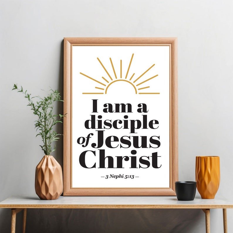 2024 LDS Youth Theme I Am a Disciple of Jesus Christ Poster 3 Nephi 5: ...