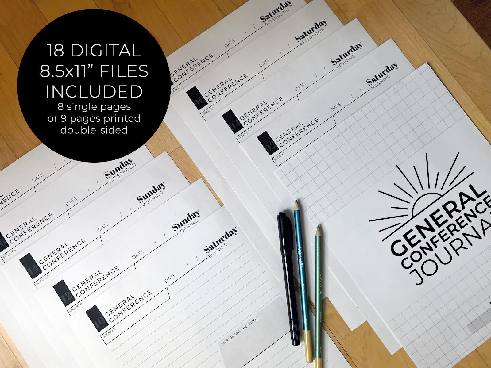 General Conference Printable Note Pages | April 2025 LDS General ...