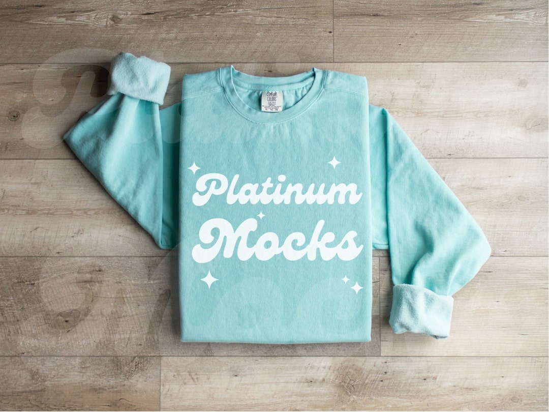 1566 Chalky Mint Mockup || Comfort Colors 1566 Folded Mockup Chalky ...