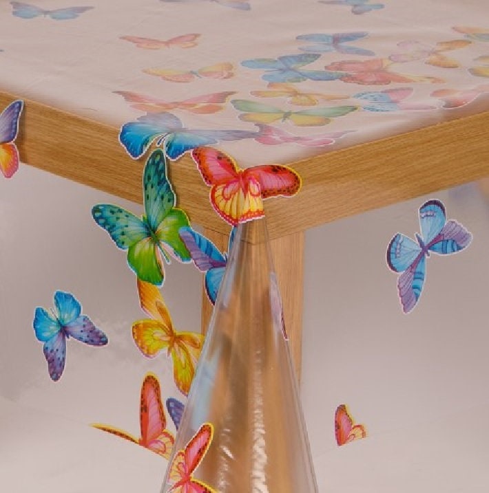 Summer Floral PVC Vinyl Wipe Clean Tablecloth - Wipe Clean Waterproof ...