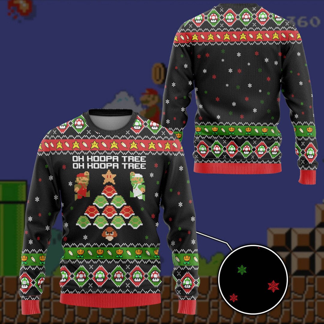 Mario Koopa Tree Super Mario Bros. Ugly Christmas Sweater - Etsy