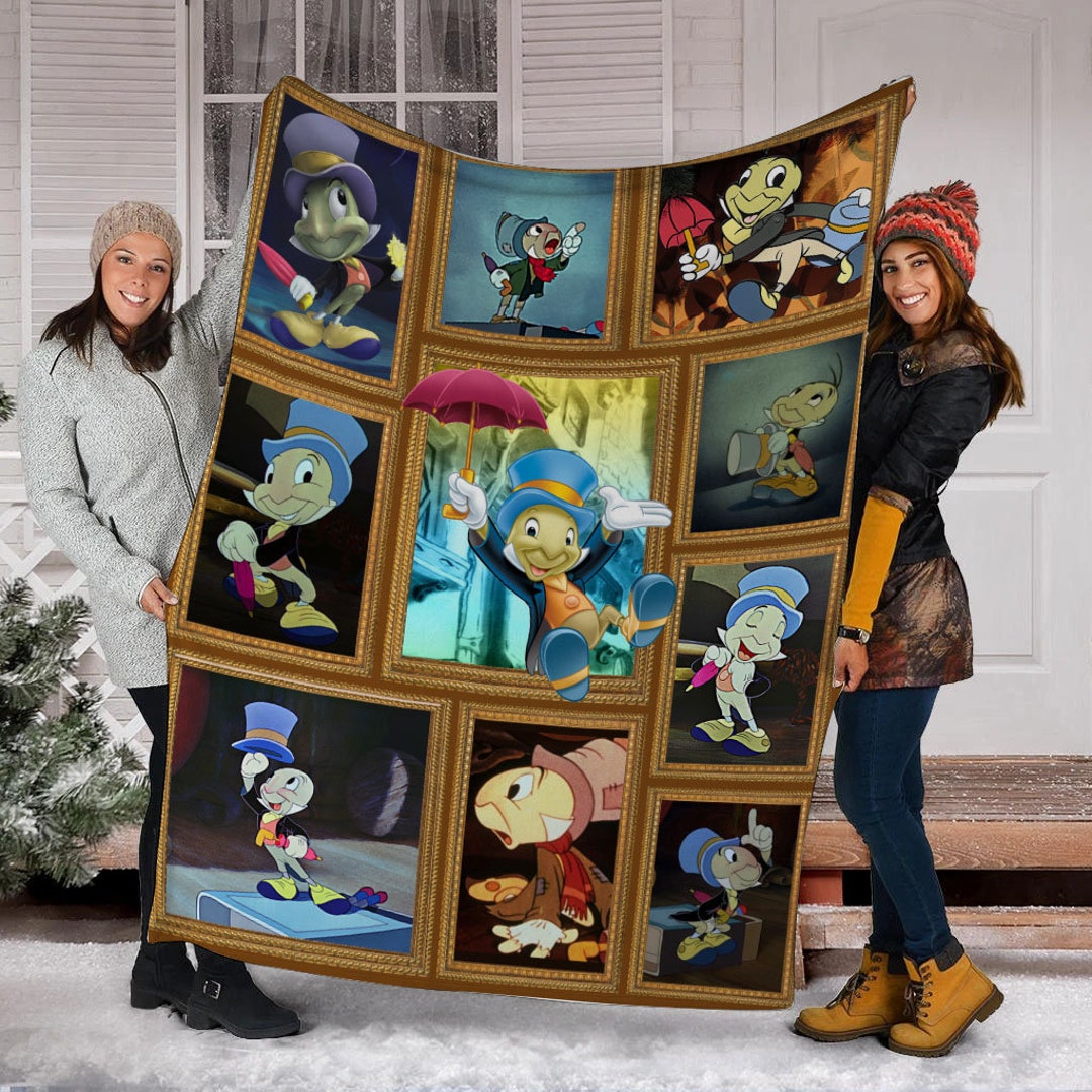 Jiminy Cricket Fleece Blanket Quilt the Adventures of - Etsy