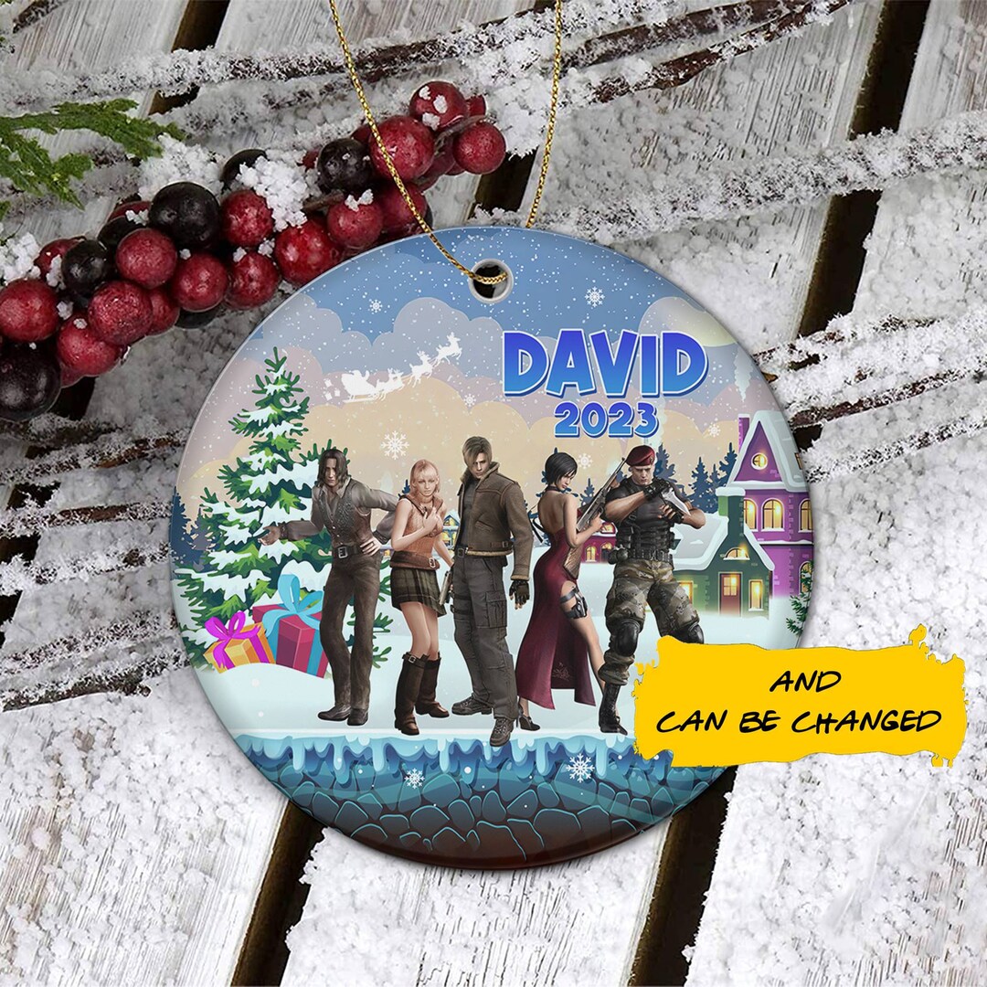 Custom Resident Evil 4 Christmas Ornament Leon Kennedy - Etsy