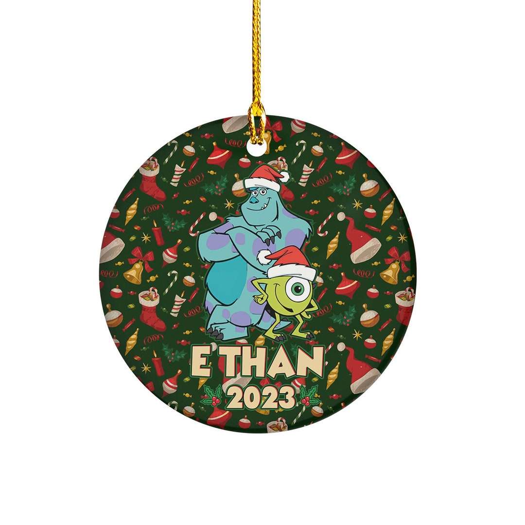 Personalized Monster Inc Christmas Ornament Custom Sullivans - Etsy