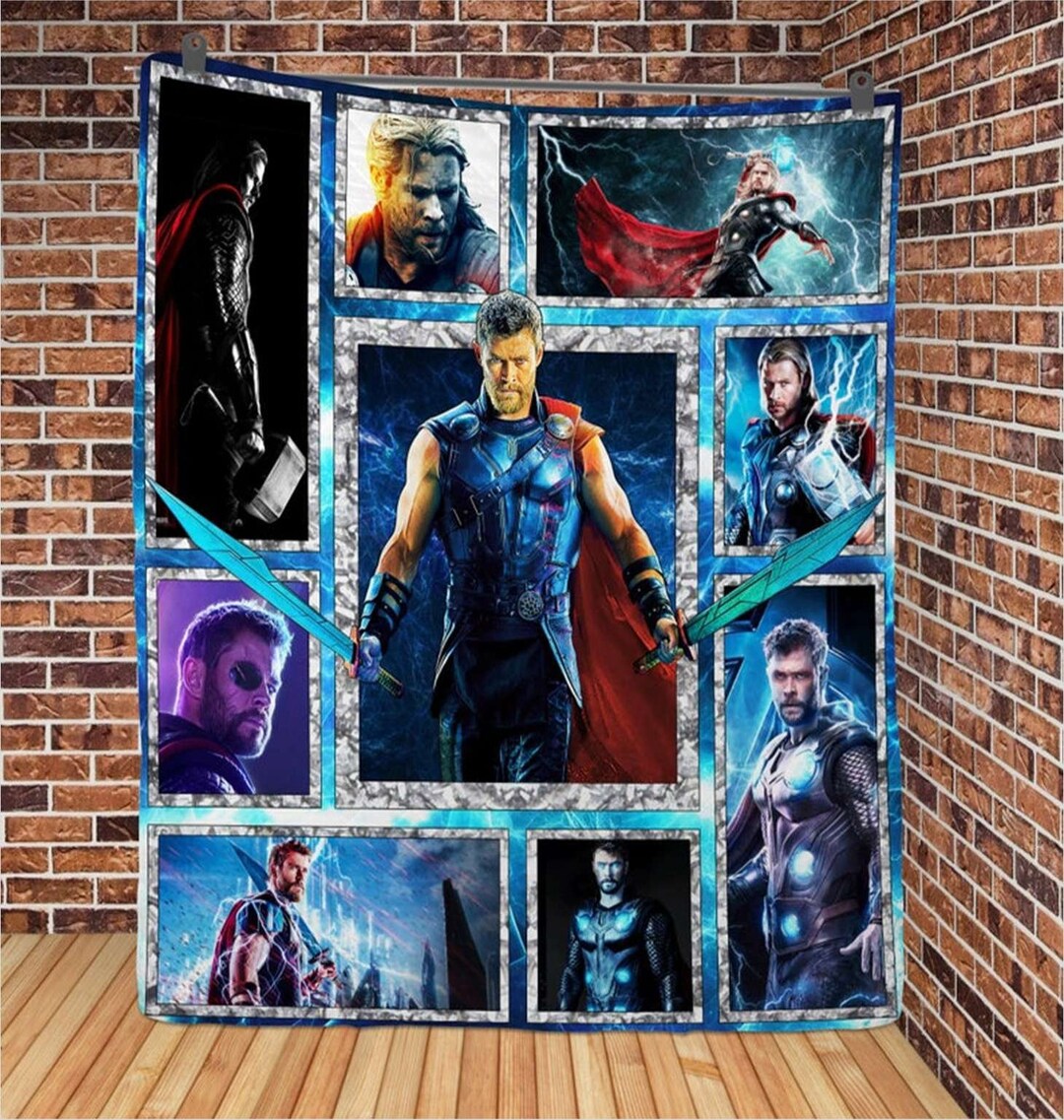 Thor Marvel Thunder God Hero Marvel Quilt Blanket - Etsy
