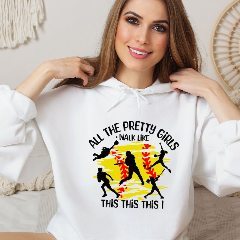 Softball Hoodie - Etsy