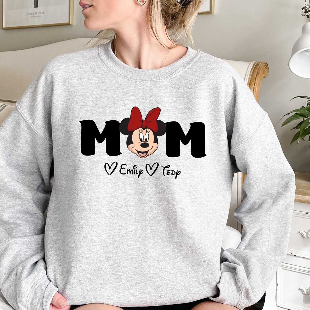 Disney Minnie Mom Sweatshirt, Minnie Mama Sweat, Custom Disney Mama ...