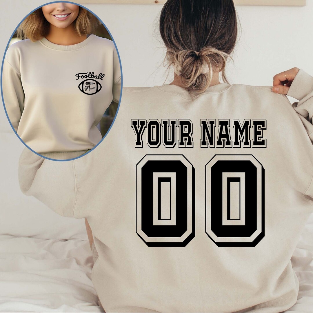 Custom Football Mom Sweatshirt: Personalized Game Day Sweater - Etsy