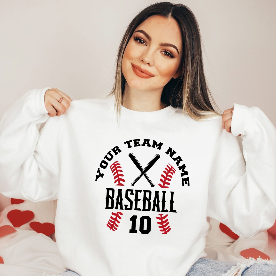 Custom Baseball Team Sweatshirt: Personalized Birthday Gift - Etsy