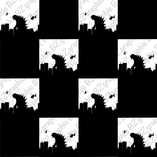 Godzilla Fabric - Etsy