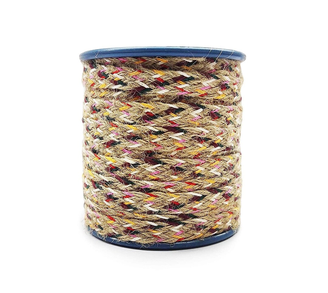 4/5/7/8/10mm Braided Jute Flat Twine Cord, Jute Twine Flat String Rope ...