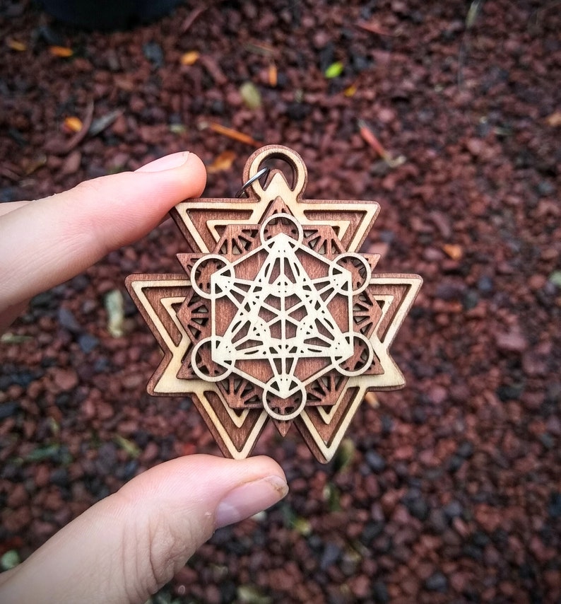 Handmade Grounding Wood Necklace. Spiritual Energy Healing Pendant ...