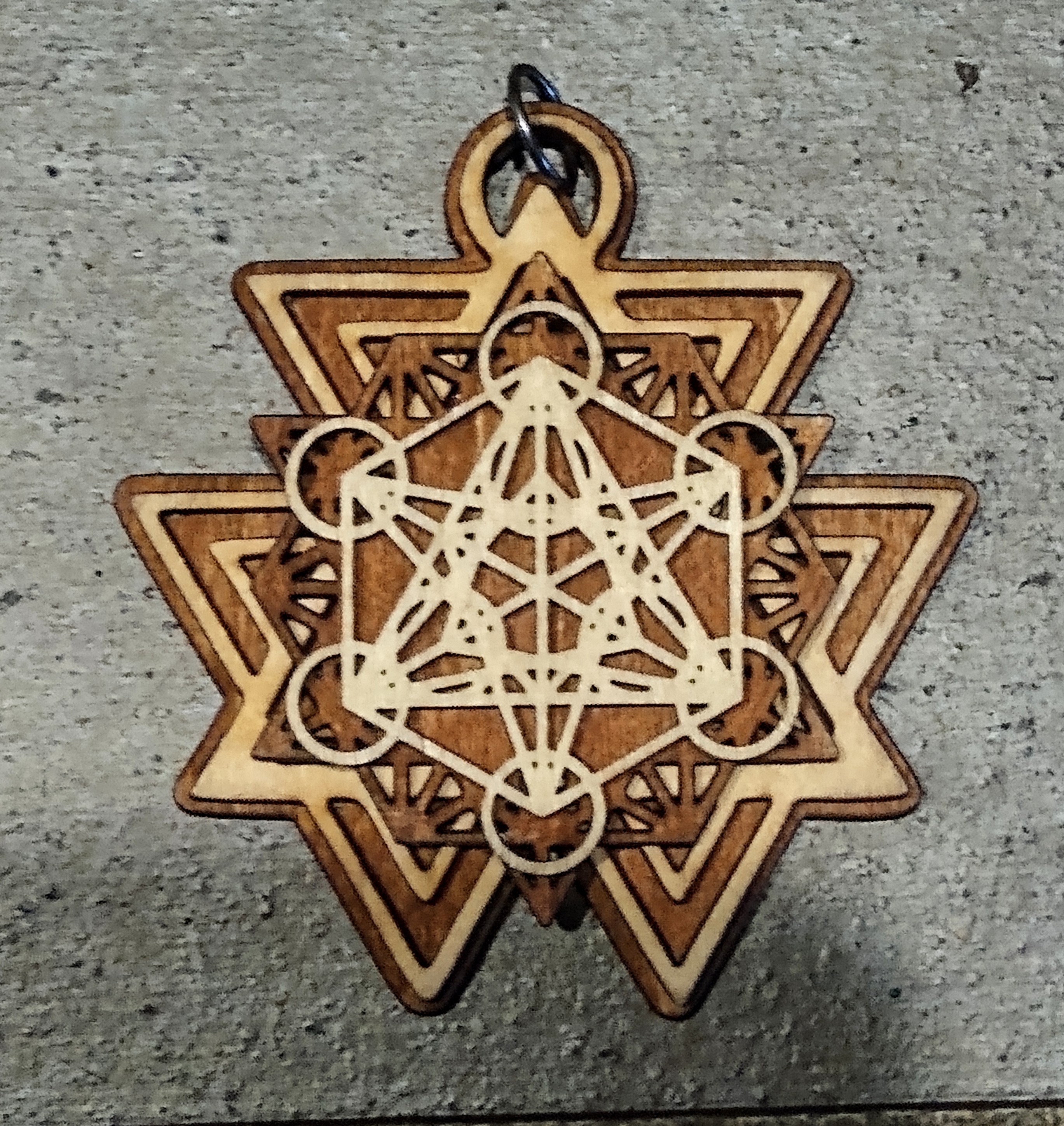 Handmade Grounding Wood Necklace. Spiritual Energy Healing Pendant ...