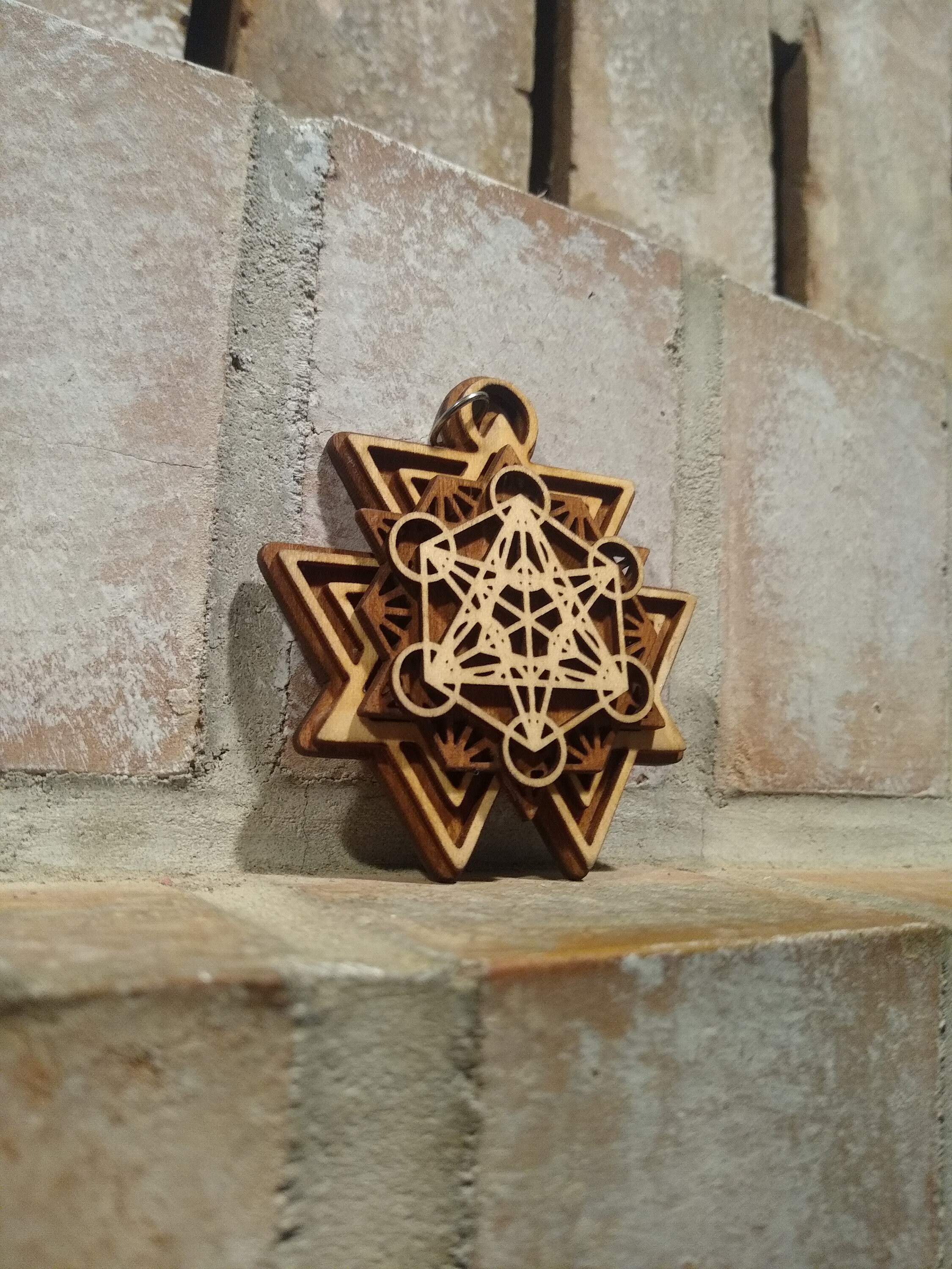 Handmade Grounding Wood Necklace. Spiritual Energy Healing Pendant ...