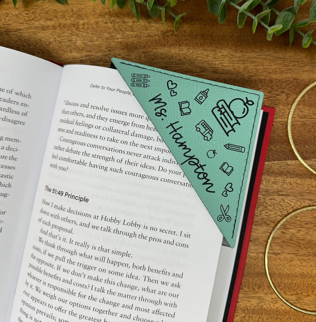 Teacher Gifts Personalized Bookmark for Teacher, Elementary Teacher ...