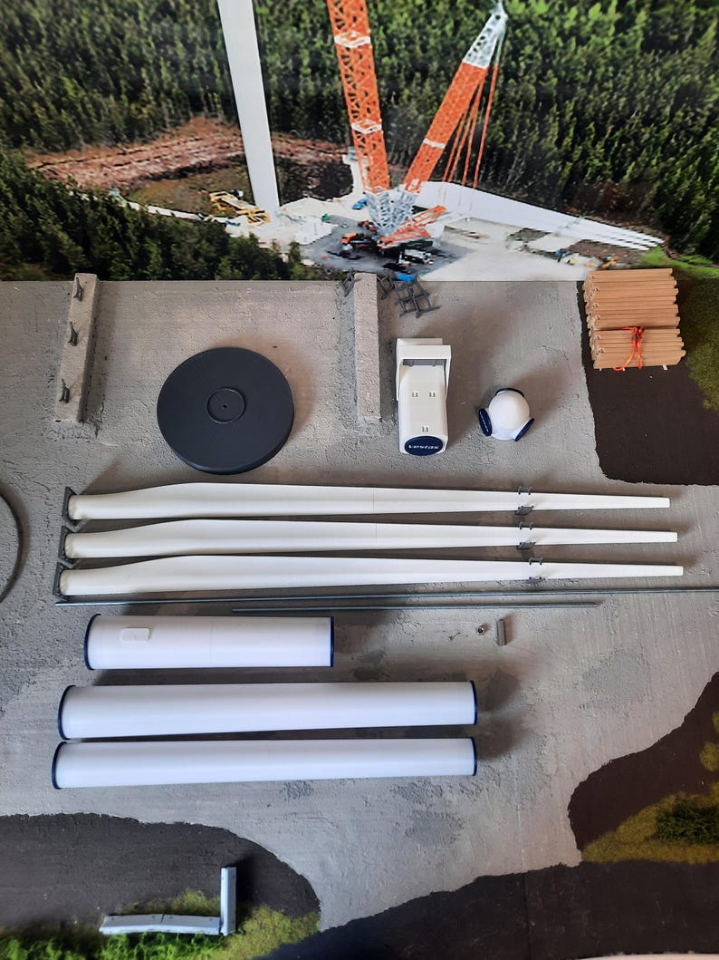 1:76 Scale Wind Turbine Assembled Model. 3D Printed - Etsy