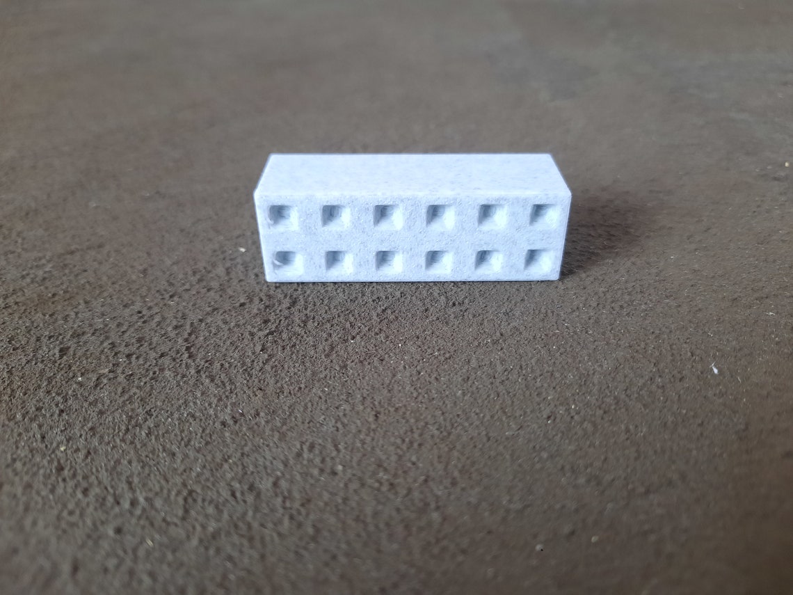 1:50 Scale Long Concrete Interlocking Block. 3D Printed. - Etsy