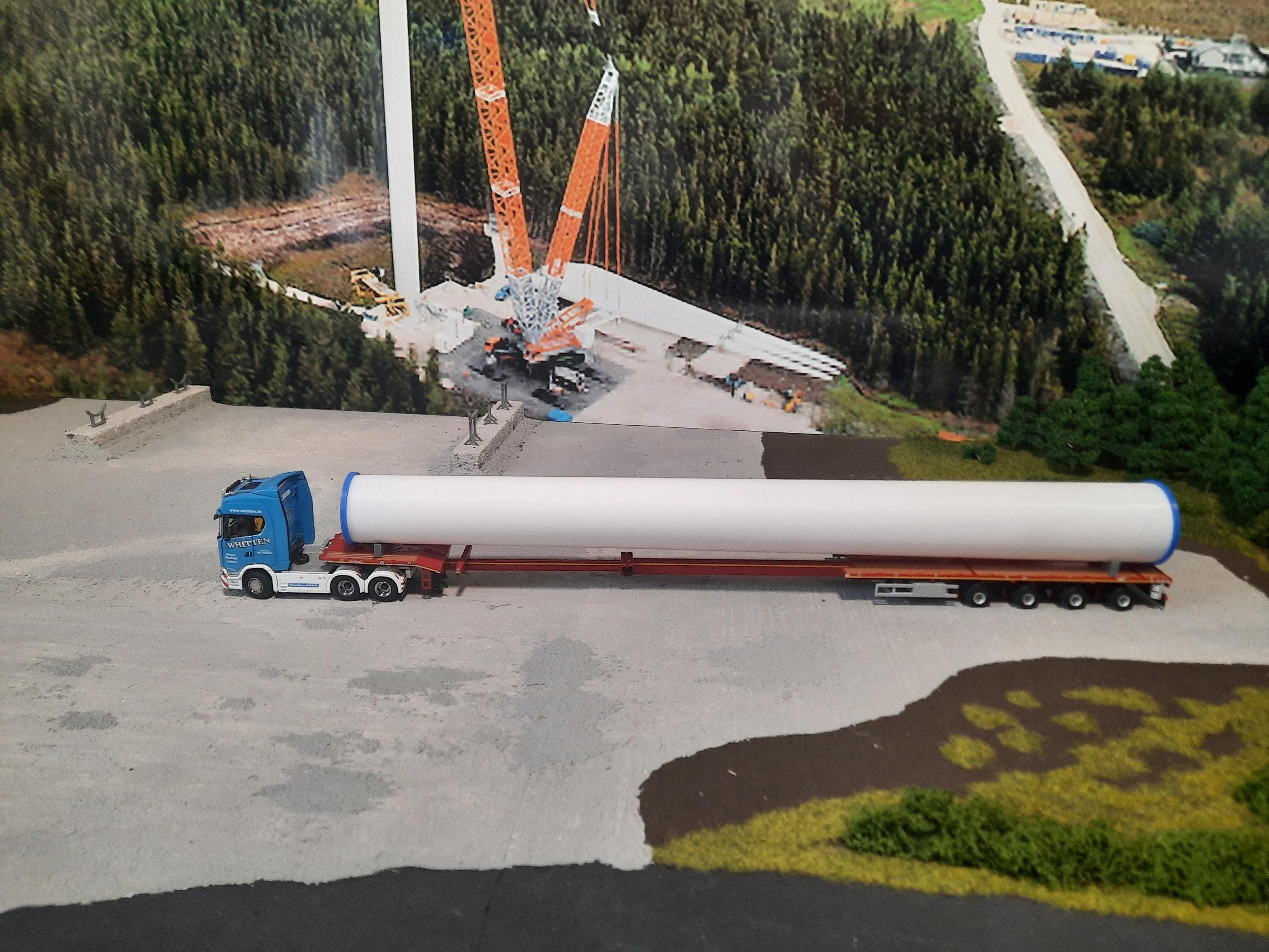 1:50 Scale Wind Turbine Top Tower Section. 3D Printed. - Etsy